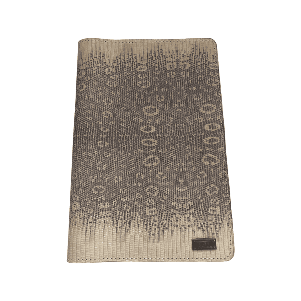 Family Passport Holder - Natural Lizard Print on Cow Hide - Aaboux