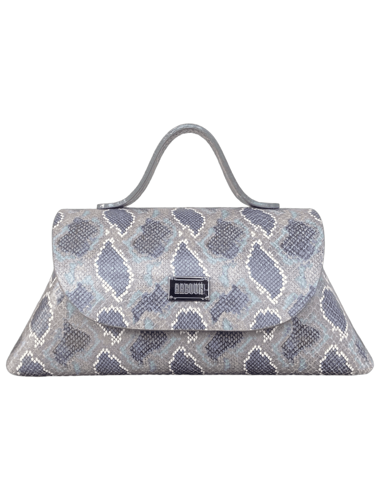 Tali Denim & Grey Python Print - Aaboux